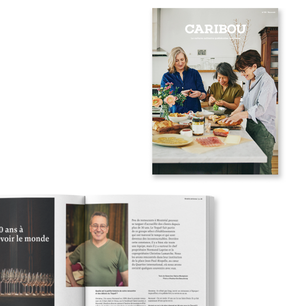 Caribou - La culture culinaire québécoise raisonnée